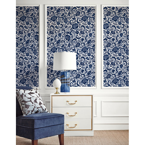 Winston Porter Heyab Peel & Stick Paisley Wallpaper | Wayfair