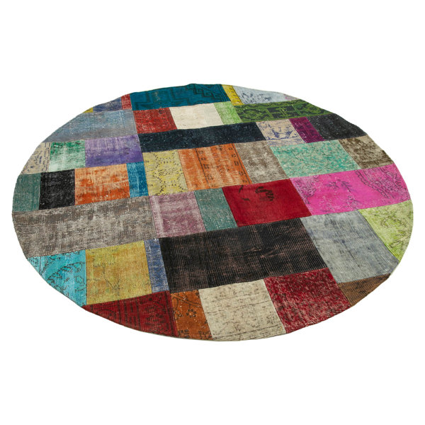 Latitude Vive Witton Kirk Yama Hand Knotted Cotton/Wool Grey/Red/Pink ...