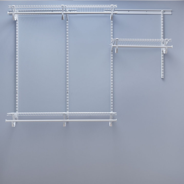 ClosetMaid ShelfTrack 48" W - 72" W Closet System Starter Kit & Reviews ...