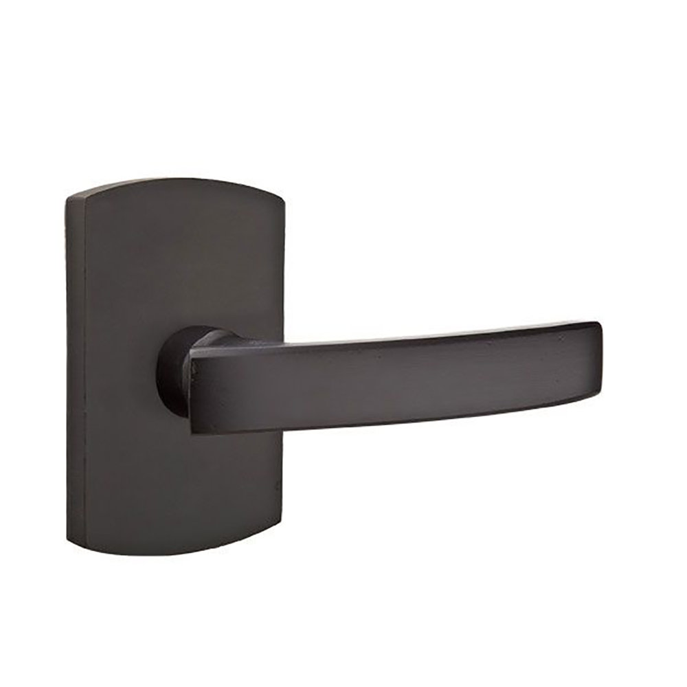 Emtek Yuma Double Dummy Door Lever with Rosette | Wayfair