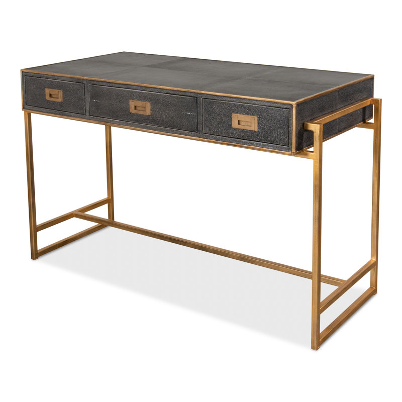 Sarreid Ltd Shagreen 49'' Rectangular Writing Desk & Reviews | Perigold