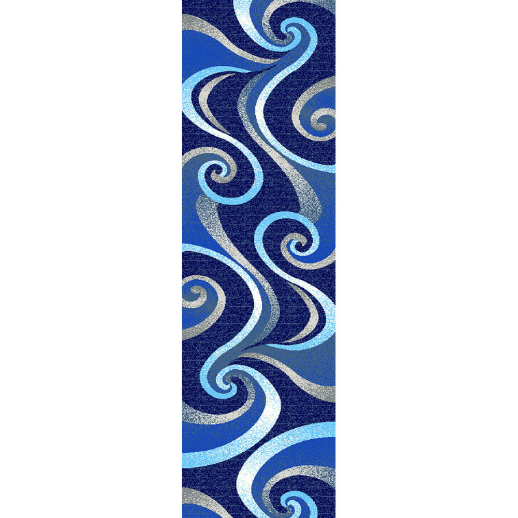 Ivy Bronx Mccampbell 3D Modern Contemporary Abstract Ocean Blue Area ...