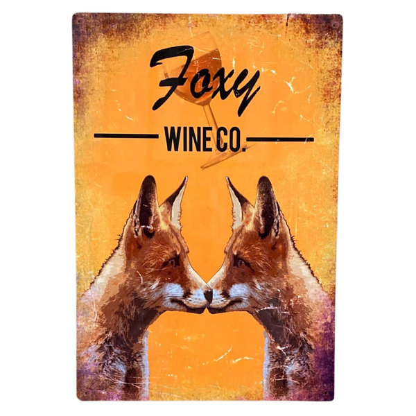Maturi Woolery Foxy Wine Co Brewery Signs and Plaques | Wayfair.co.uk