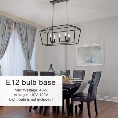 Gracie Oaks Lanekia 5 - Light Black Kitchen Island Pendant | Wayfair