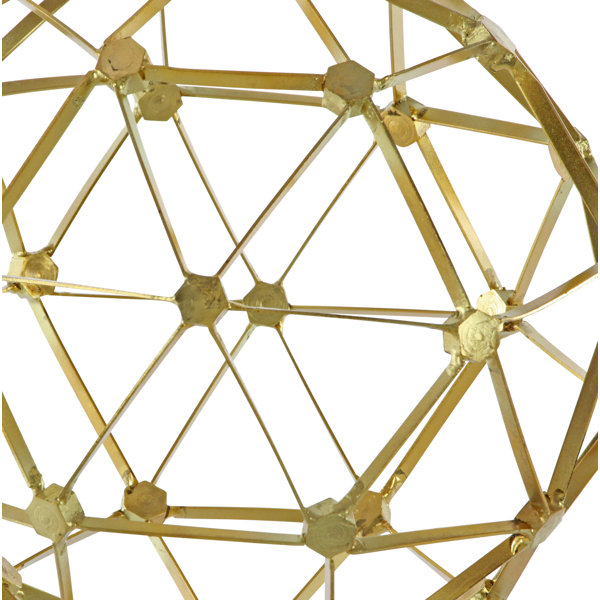 Mercer41 Searcy Metal Marble Sphere Sculpture | Wayfair