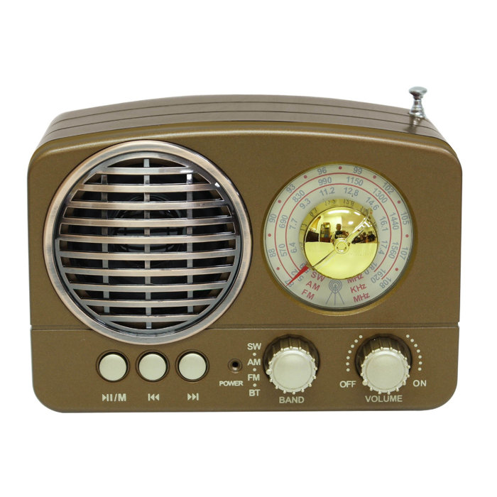 Artudatech Vintage Retro Decorative Radio With Bluetooth | Wayfair