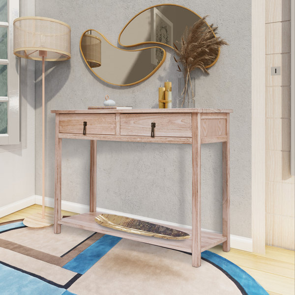 Lark Manor Caspian 100Cm Solid Wood Console Table | Wayfair.co.uk