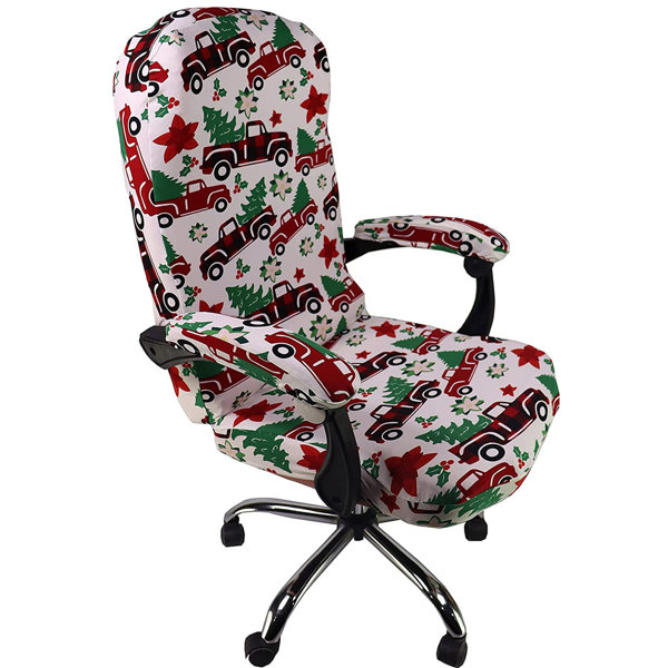 Red Barrel Studio® Printed Office Chair Covers, Stretch Computer Chair ...