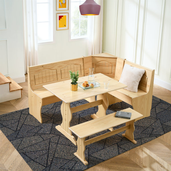 Corner-dining-table-nook-set | Wayfair
