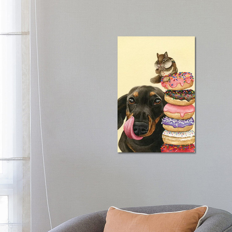 Maturi Donut Stacker - Print on Canvas | Wayfair.co.uk