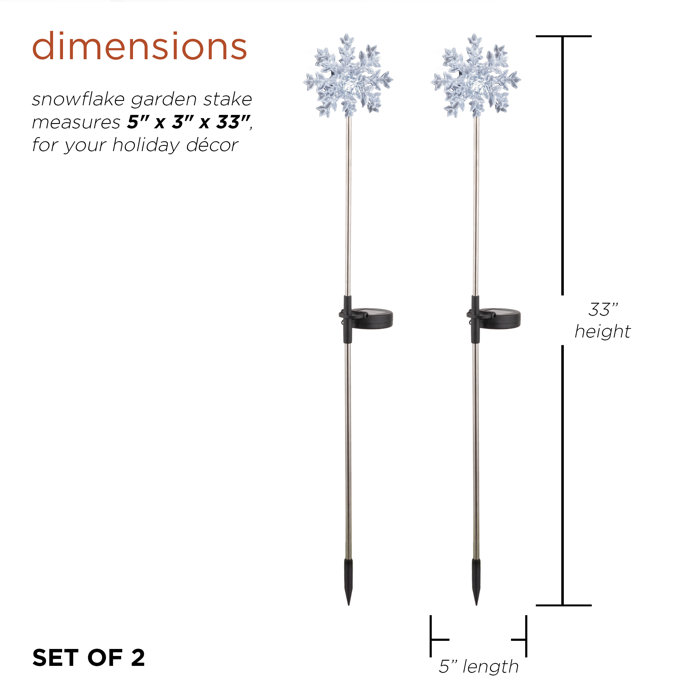 Mercury Row® Snowflake Garden Stake & Reviews | Wayfair