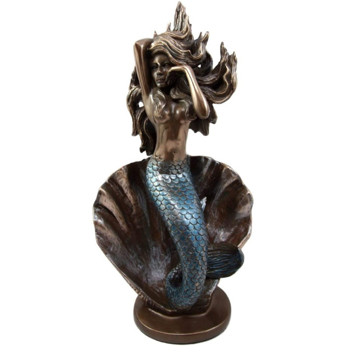 Dovecove Nautical Large Goddess Princess Mermaid Ariel Standing On ...
