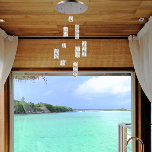 Wade Logan® Alfee 1 - Light LED Single Pendant & Reviews | Wayfair