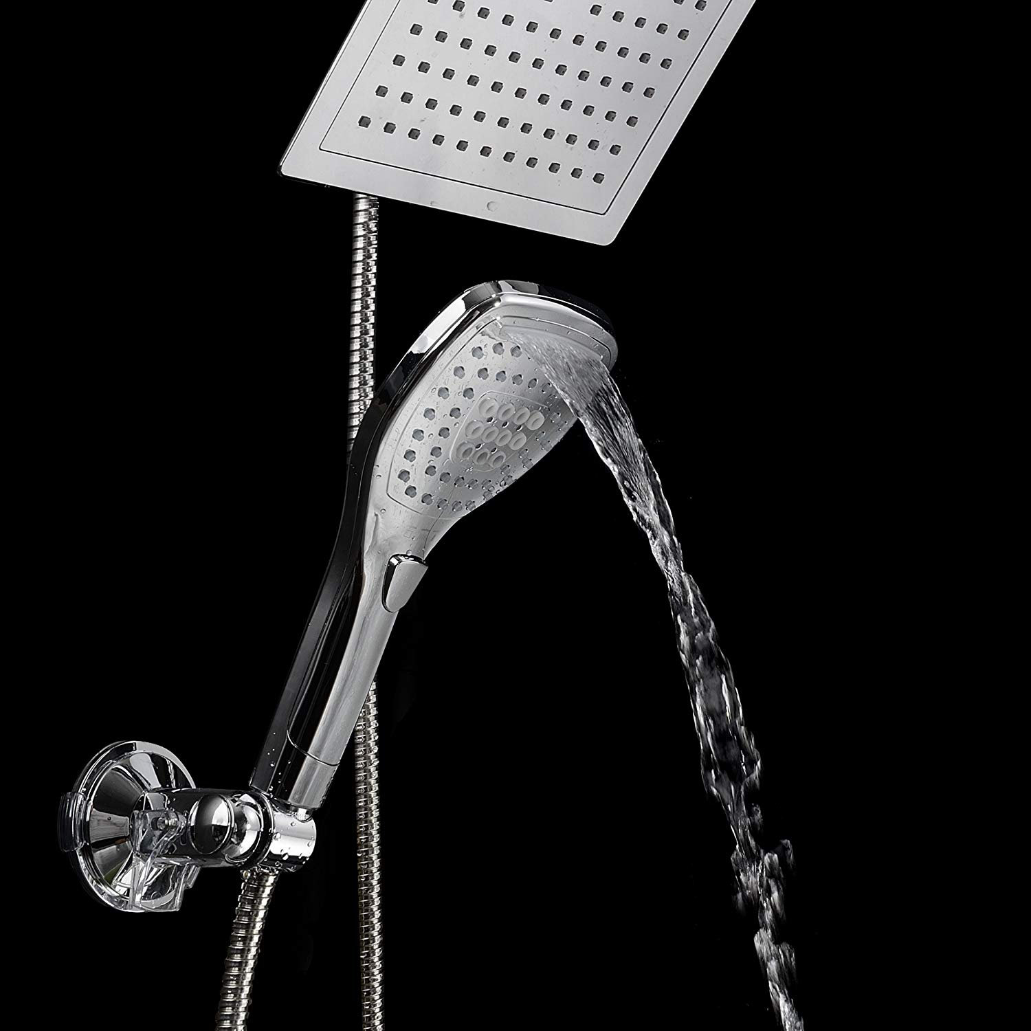 DreamSpa Rainfall Massage/Jet Dual Shower Head & Reviews | Wayfair