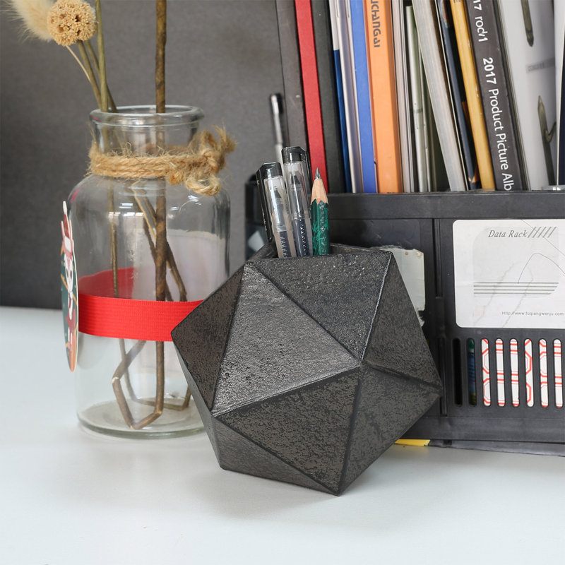 Latitude Run® Black Geometric Bookend & Reviews | Wayfair