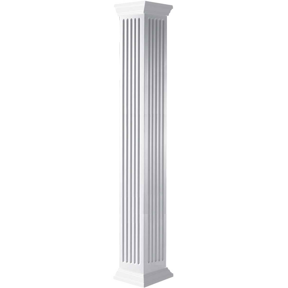 PCI Enterprises Craftsman Classic Square Non-Tapered, Fluted PVC Column ...
