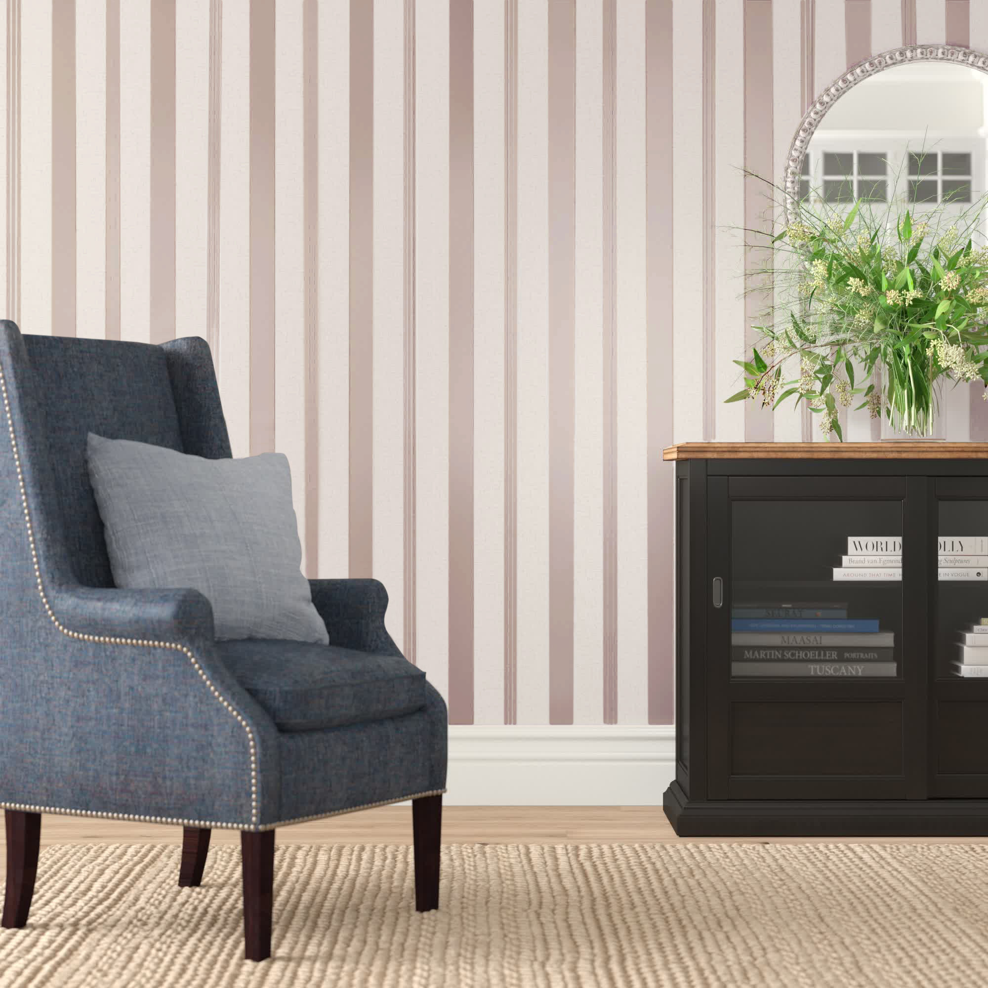 Three Posts Striped Wallpaper & Reviews | Wayfair.co.uk