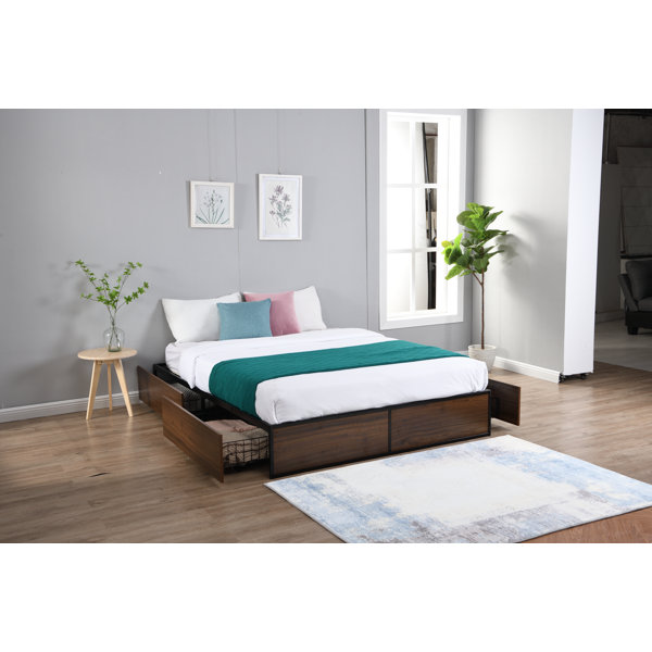 Ebern Designs Paskett Metal Storage Bed | Wayfair
