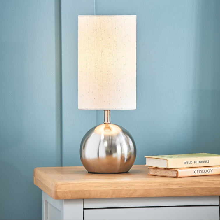 17 Stories Kytalin 31.5Cm Metal Touch Ball Bedside Table Lamp | Wayfair ...