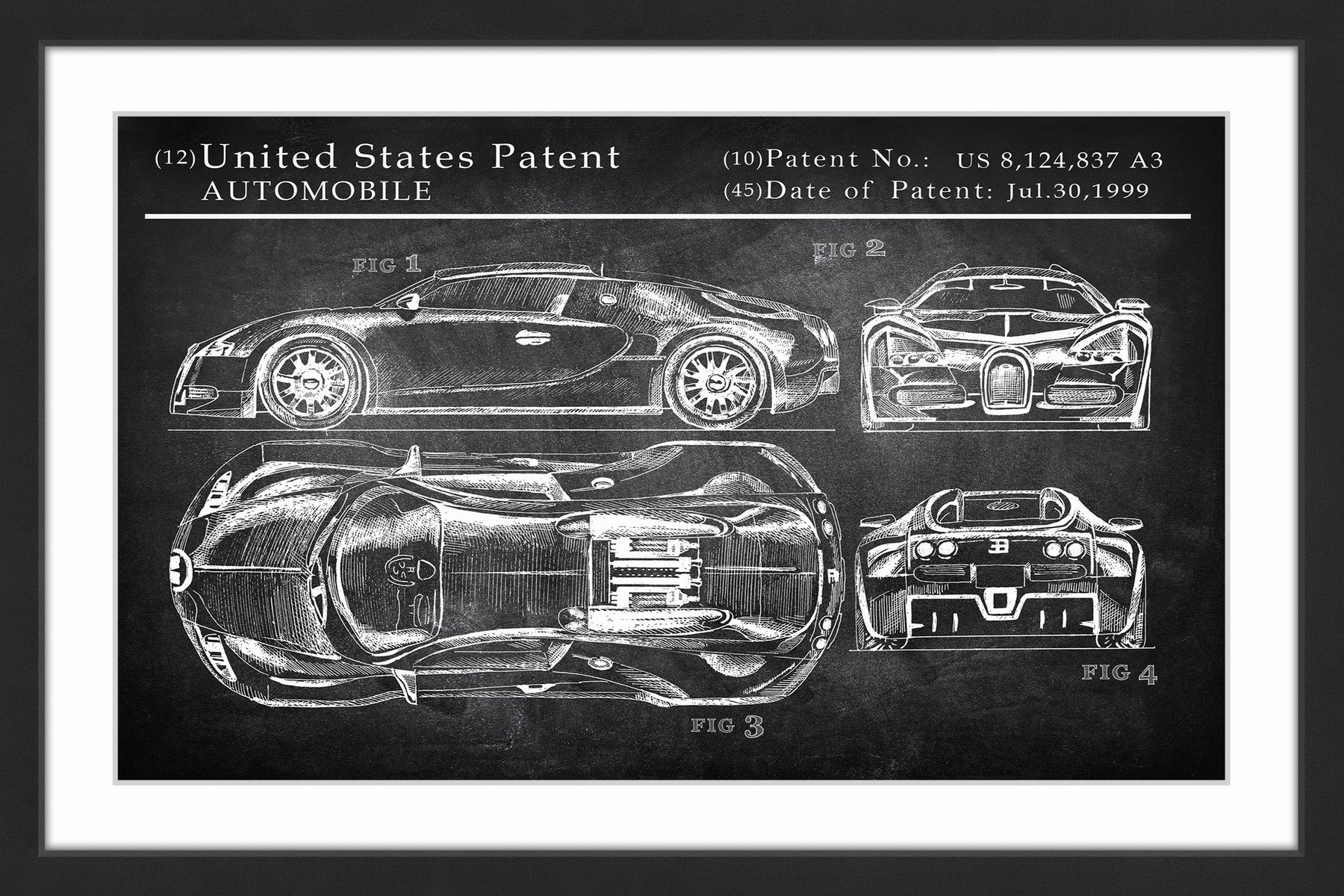 Marmont Hill Bugatti Chiron - Picture Frame Print | Wayfair