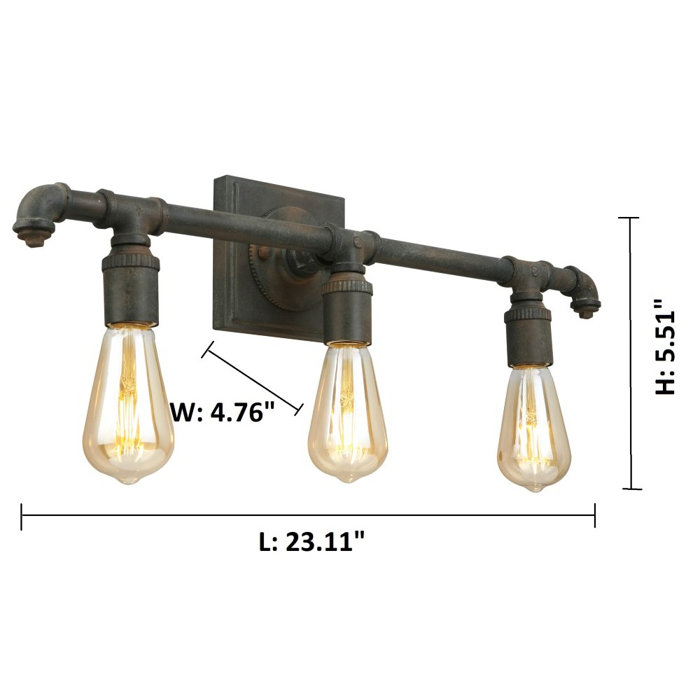 Greyleigh™ Tennie 3 - Light Dimmable Vanity Light & Reviews | Wayfair