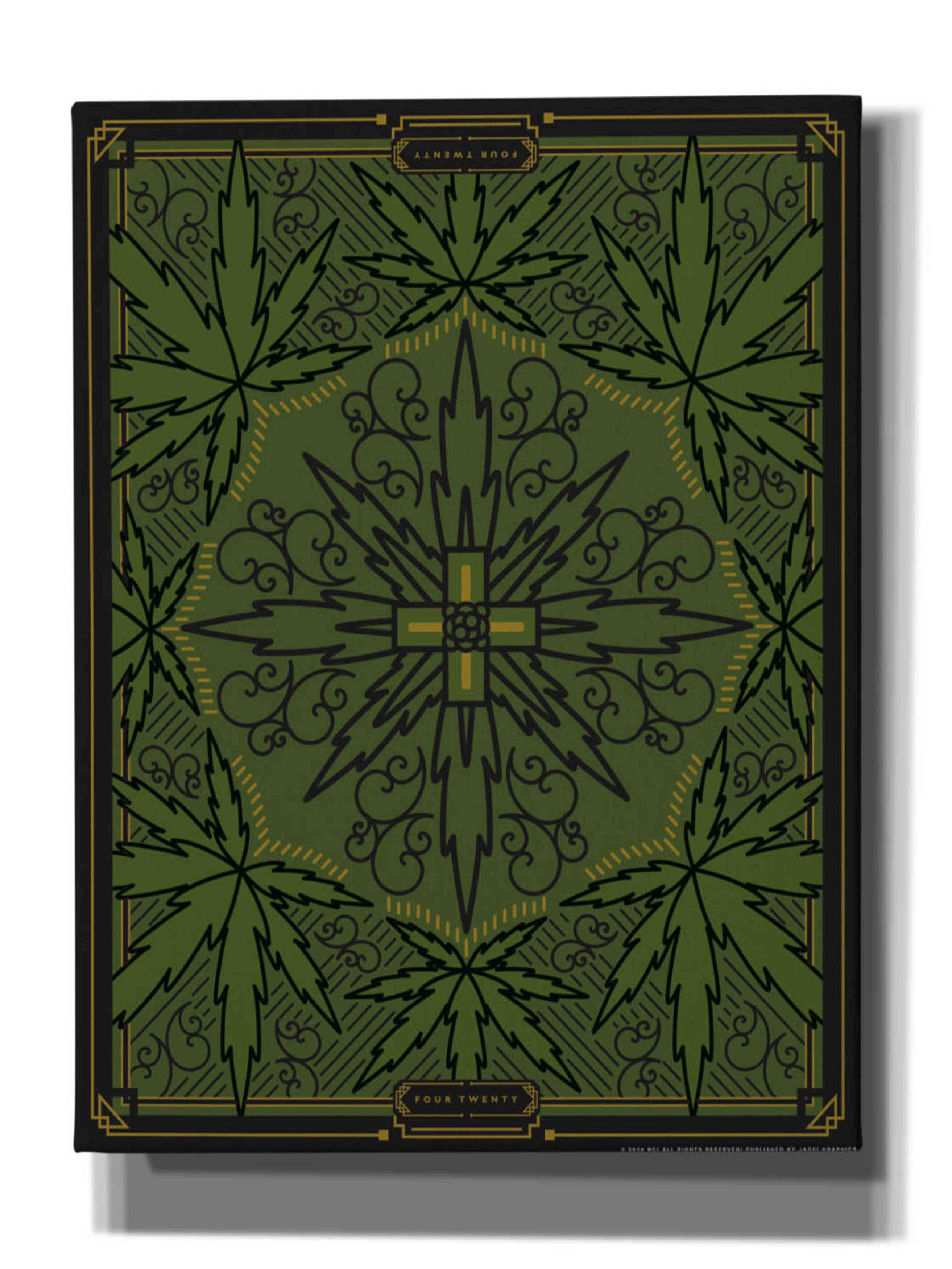 Epic Graffiti 420 Green On Canvas by JJ Brando Print | Wayfair