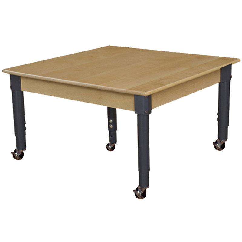 Wood Designs Adjustable Height Square Activity Table & Reviews | Wayfair