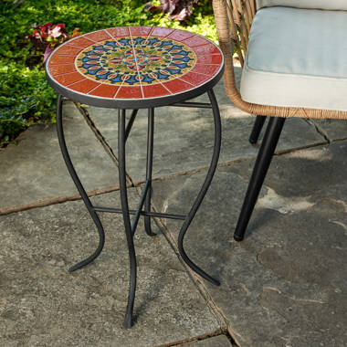 Charlton Home® Anastaisha Ceramic Outdoor Side Table | Wayfair