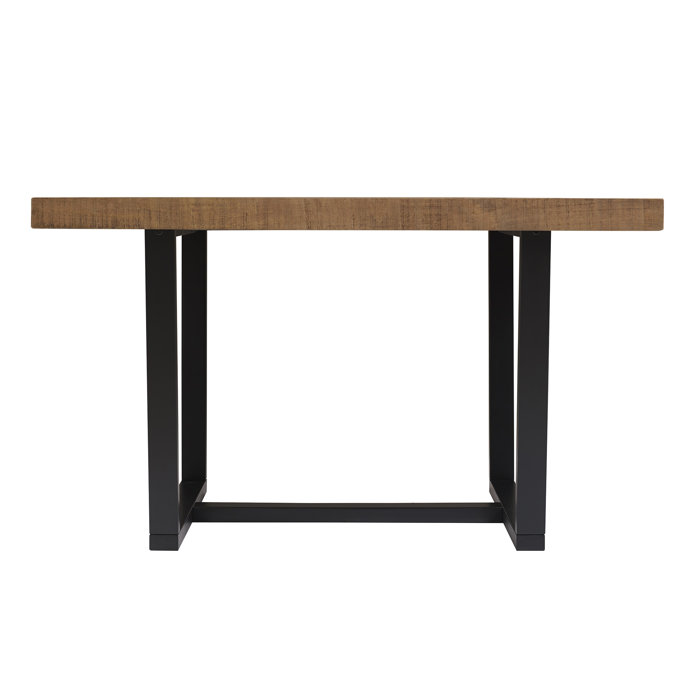 Union Rustic Amarapal Pine Solid Wood Trestle Dining Table & Reviews ...