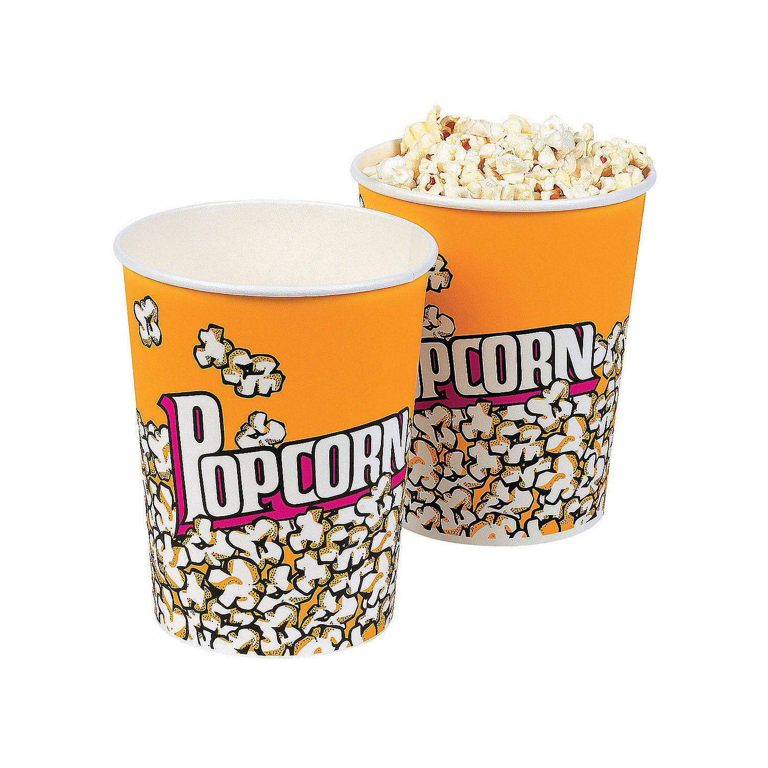 Oriental Trading Company Small Popcorn Heavy Weight Paper Disposable ...