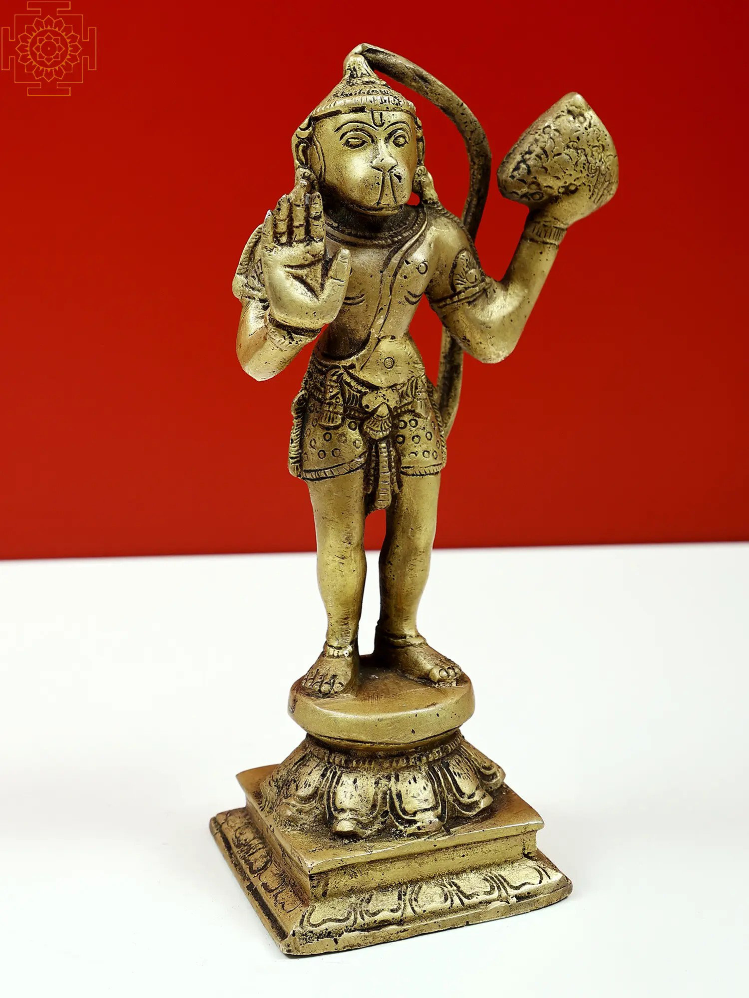 Bungalow Rose Small Lord Hanuman Holding Mount Of Sanjeevani Herbs ...