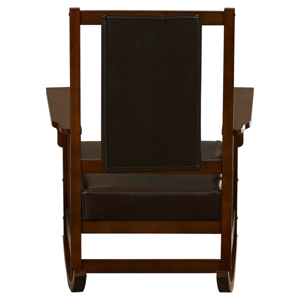 Lark Manor Leola Solid Wood Rocking Chair & Reviews | Wayfair