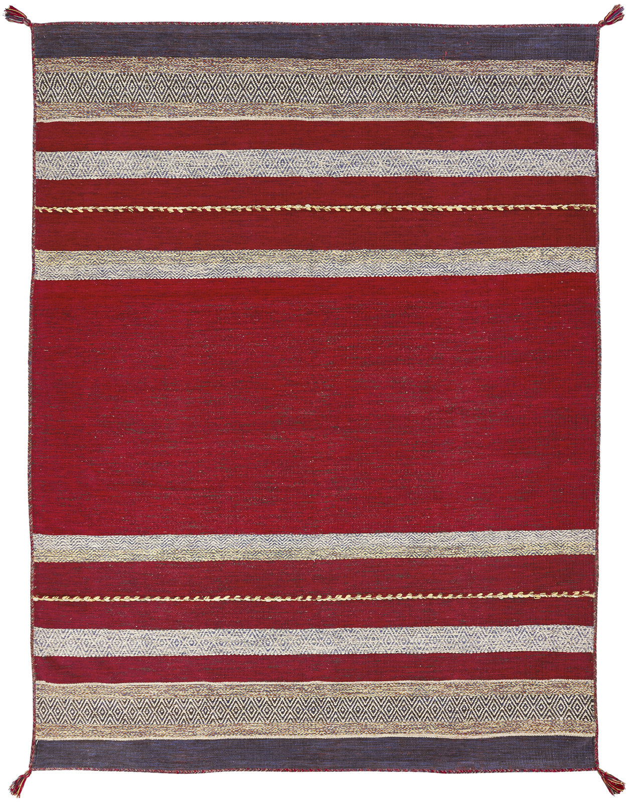 Union Rustic Aalyan Striped Handmade Cotton Red Area Rug & Reviews ...