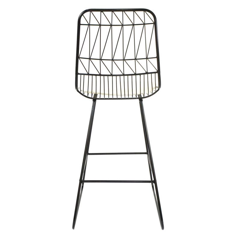 George Oliver Anneke Modern Geometric 26.25" Patio Bar Stool & Reviews ...