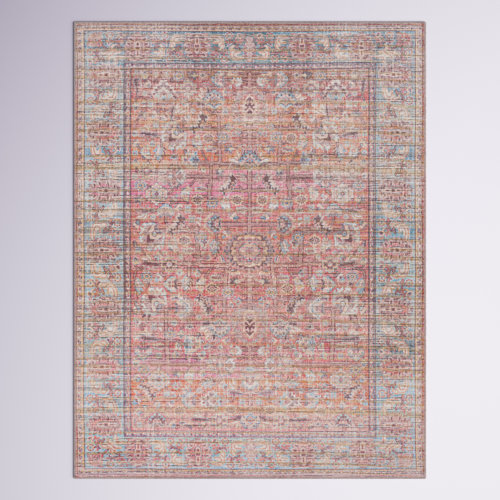 Mistana™ Sheryl Rose/Blue Rug & Reviews | Wayfair