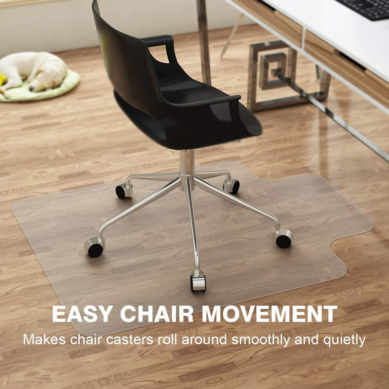 Ubesgoo Standard Lip Chair Mat with Straight Edge for Firm Surfaces ...