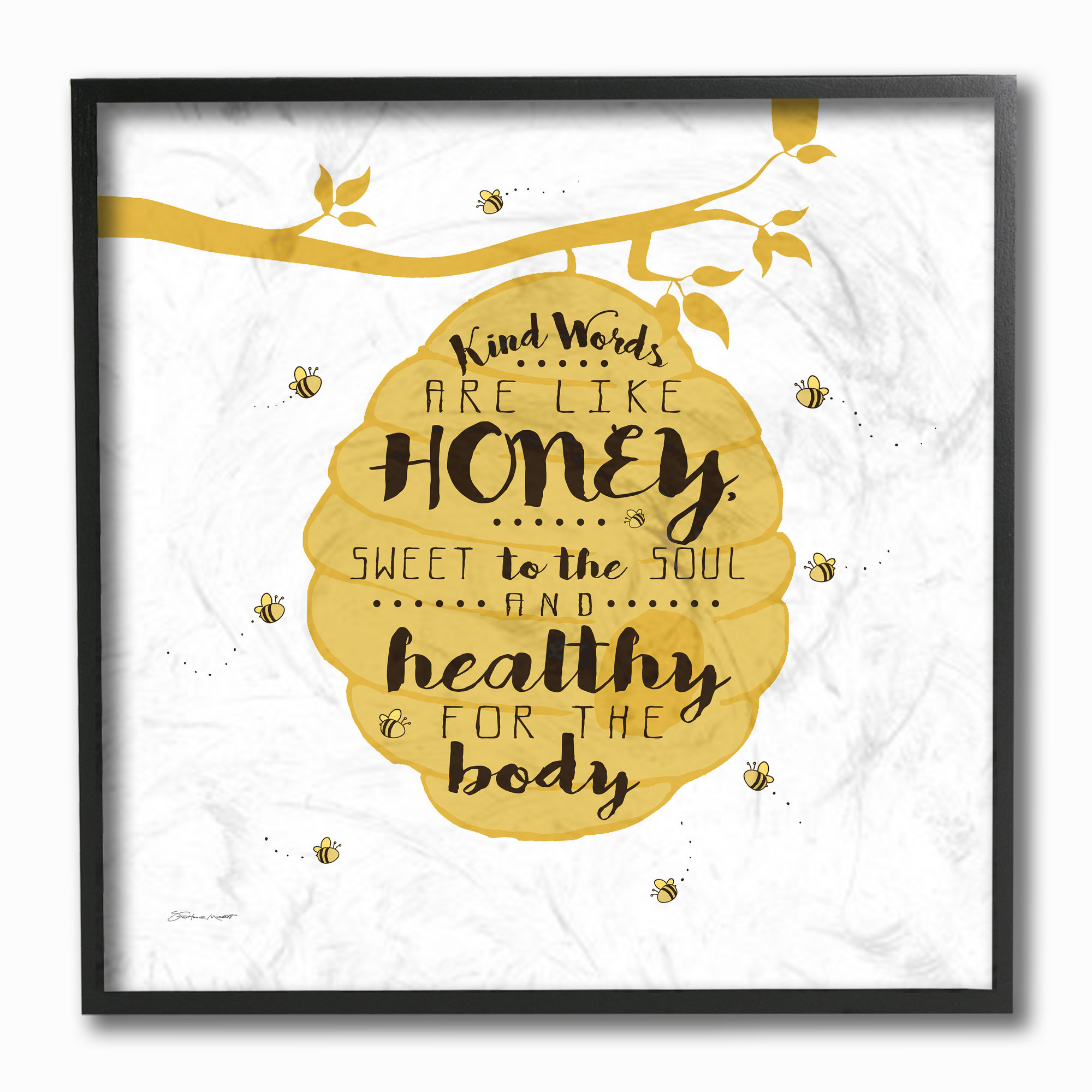Stupell Industries Kind Words Are Like Honey Textual Art Wayfair stupell-industries-kind-words-are-like-honey-textual-art-wayfair