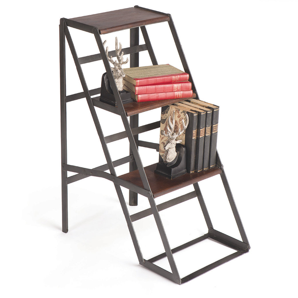 Hip Vintage 3-Step Wood/Iron Step Stool | Wayfair