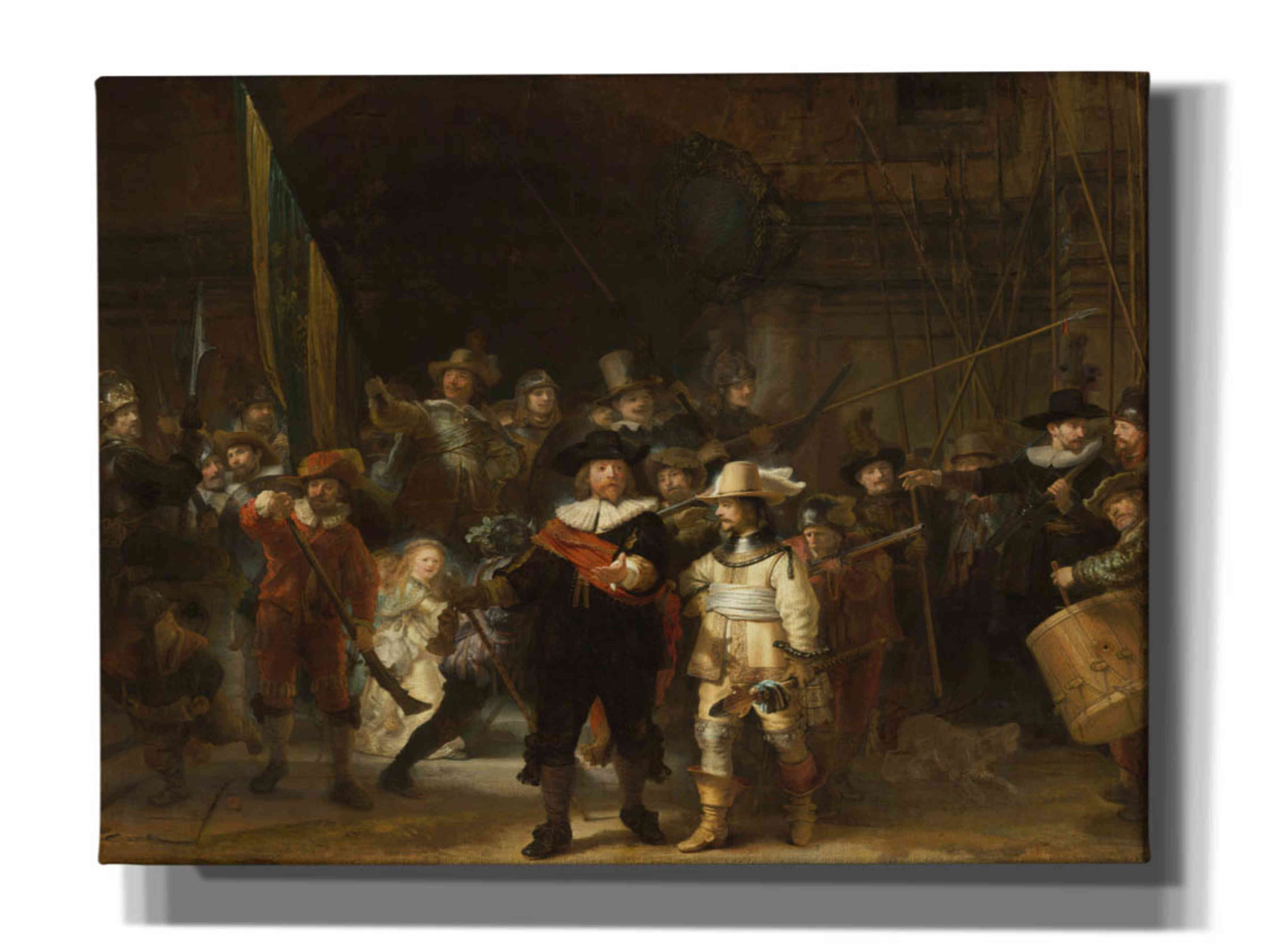 Vault W Artwork The Night Watch On Canvas by Rembrandt Van Rijn Print ...