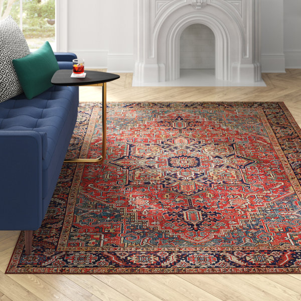Mercury Row Cassiopeia Flatweave Red/Blue Rug & Reviews | Wayfair.co.uk