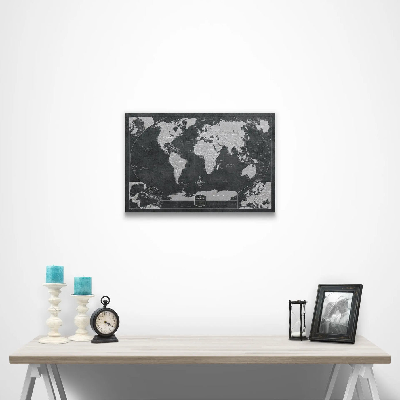 Longshore Tides World Push Pin Travel Destination Map (Winkel Tripel ...