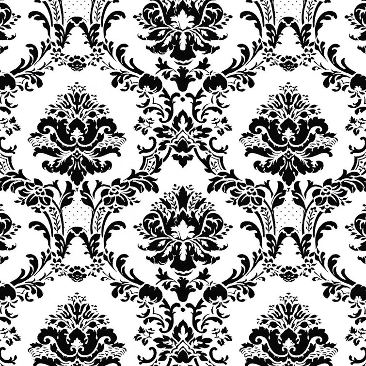 House of Hampton® Medders Damask Wallpaper & Reviews | Wayfair