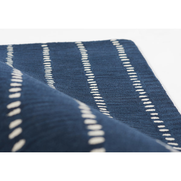 AllModern Nichols Handmade Wool Navy Rug & Reviews | Wayfair