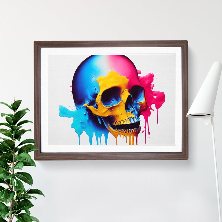 Maturi Skull Paint Splatter Vol.2 Abstract | Wayfair.co.uk