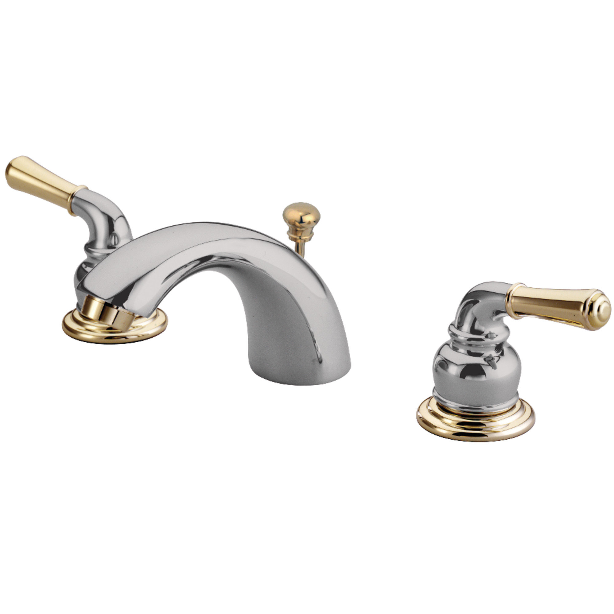 Kingston Brass Magellan Widespread Faucet Bathroom Faucet with Drain ...