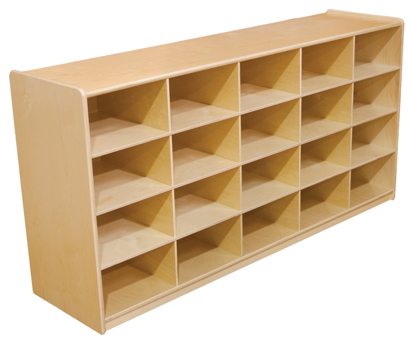 Wood Designs 20 Compartment Cubby with Casters | Wayfair