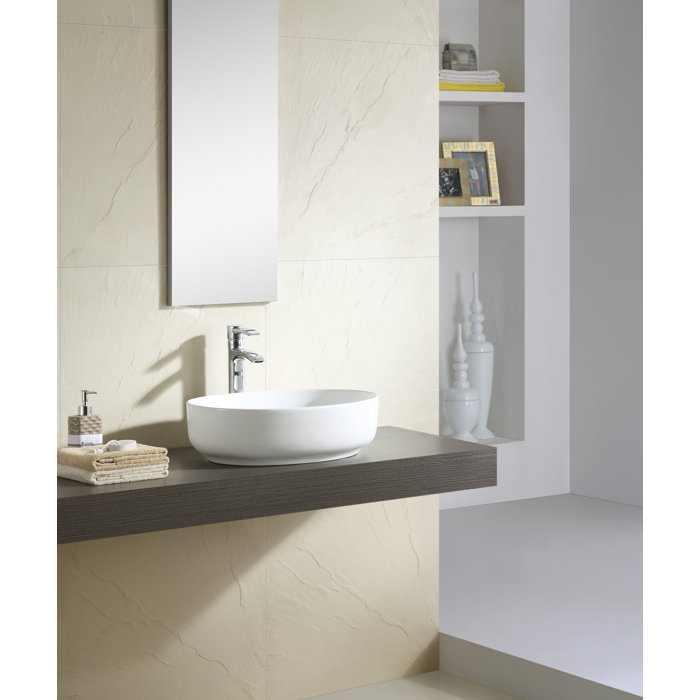 Fine Fixtures Vitreous China Ceramic Vitreous China Oval Vessel ...