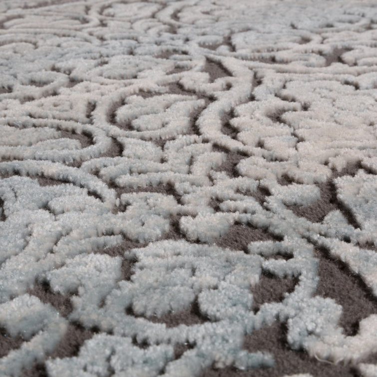 World Menagerie Bromyard Grey/Blue Rug | Wayfair.co.uk