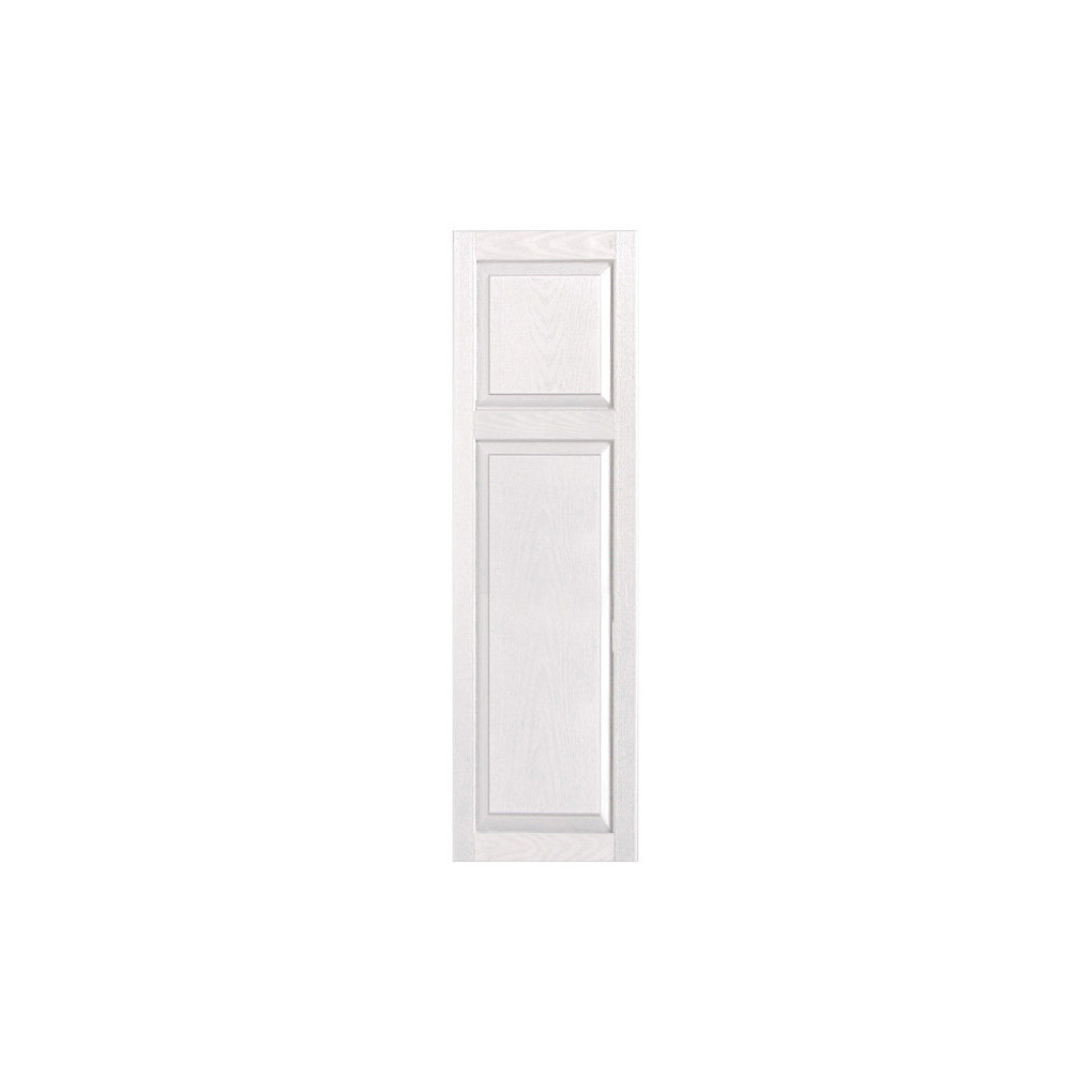 Alpha Shutters Custom Cottage-style Raised Panel Vinyl Shutters Pair ...