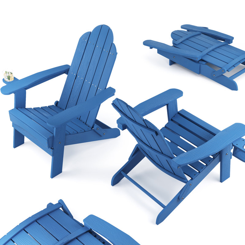 Rosecliff Heights Plastic Folding Adirondack Chair & Reviews | Wayfair